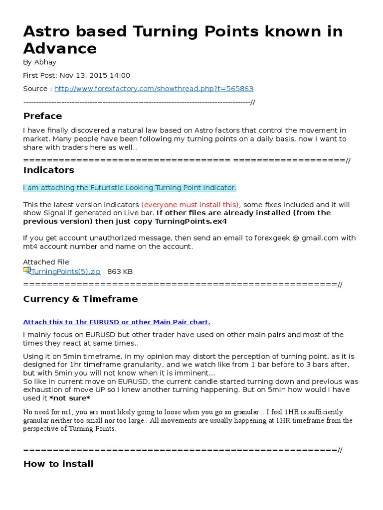 Astro Based Turning Points Known in Advance | PDF | Business