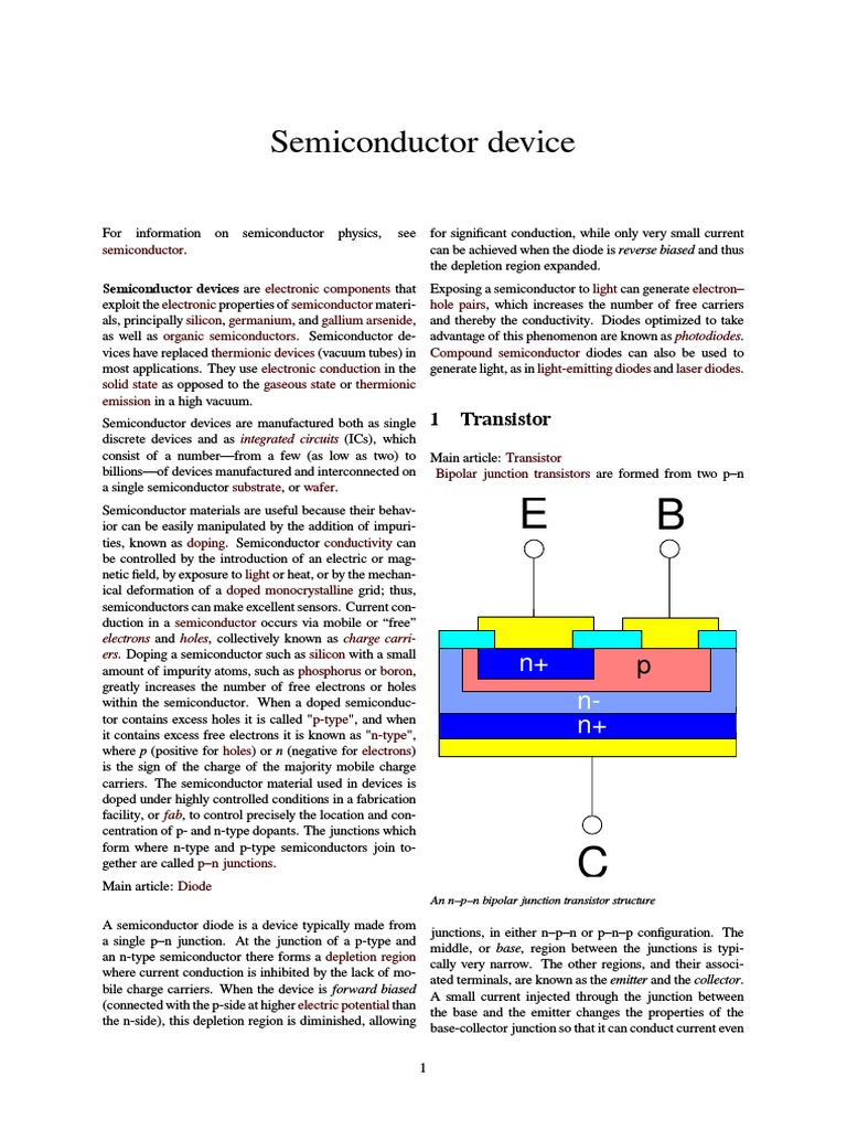 Semiconductor Device | PDF | Semiconductor Devices | Semiconductors