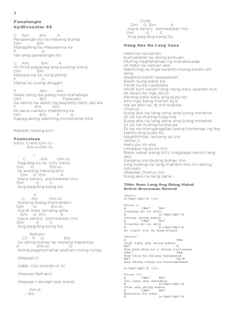 Opm Lyrics | PDF
