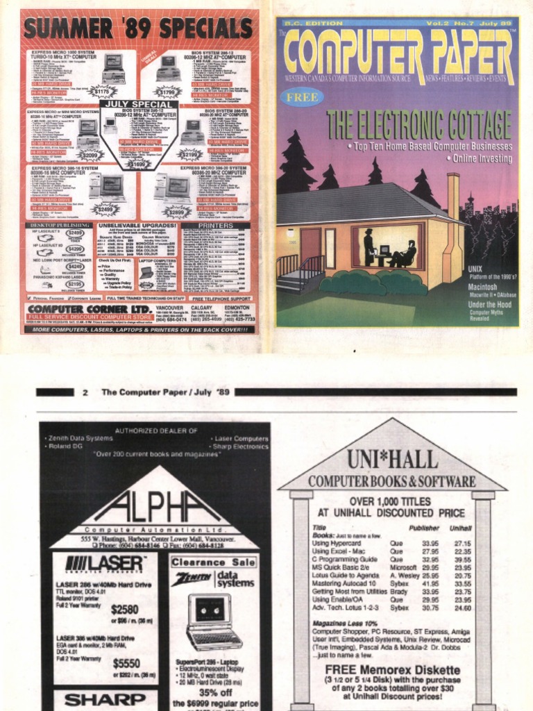 1989-07 The Computer Paper - BC Edition | PDF | Macintosh | Media ...