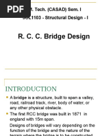 R C C Bridge Design PDF | PDF | Beam (Structure) | Bridge