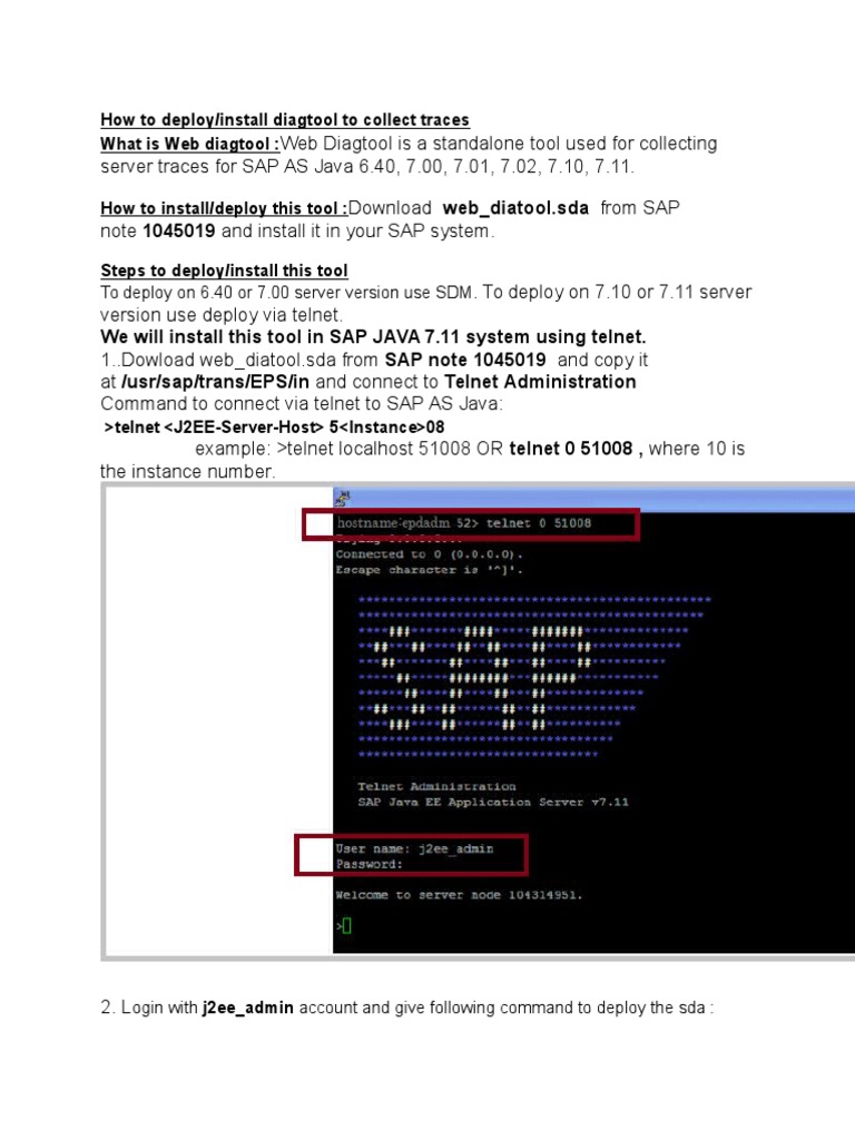 How To Deploy Install Diagtool To Collect Traces | PDF