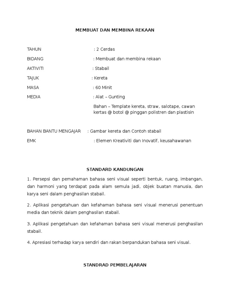Stabail Tahun 2 | PDF | Griya & Taman | Seni