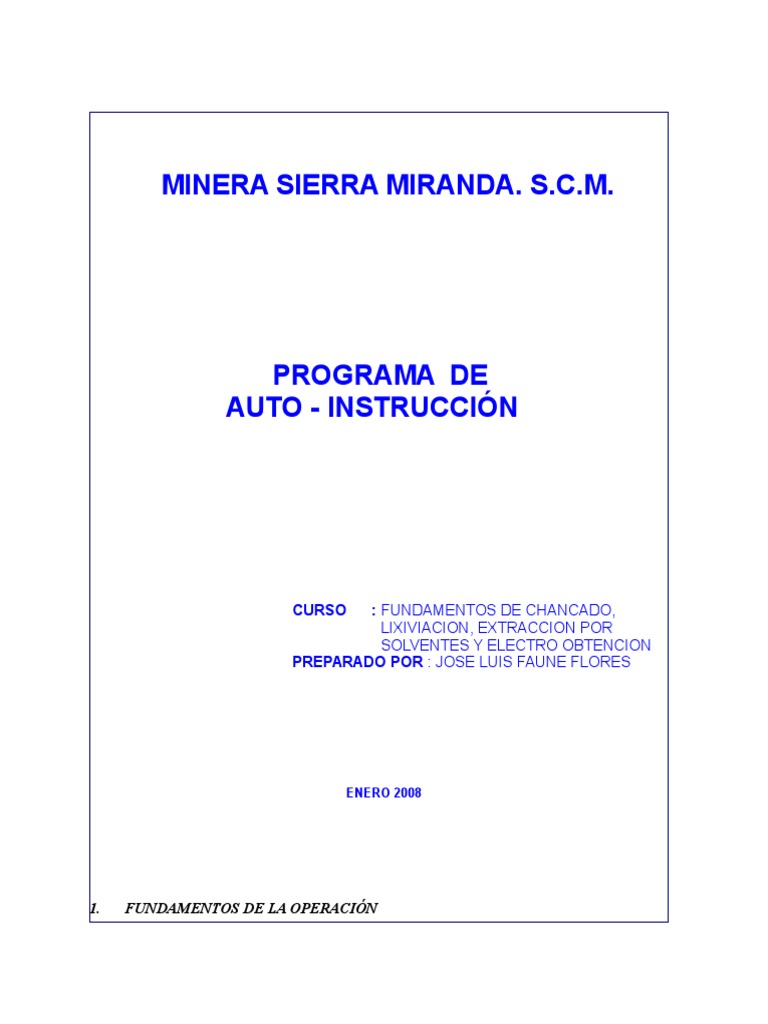 Curso - CH LX SX Ew | PDF | Cobre | Agua
