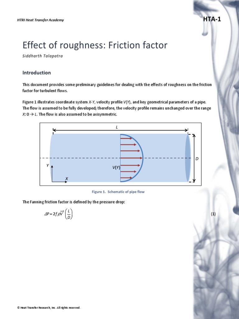 Effect of Roughness Friction Factor | PDF | Boundary Layer | Surface ...