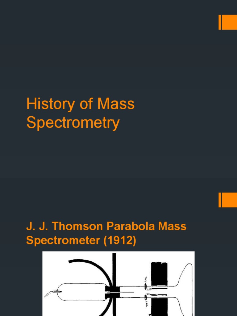 History of Mass Spectrometry