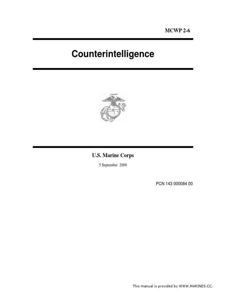 MCWP 2 6 | PDF | Military Intelligence | Naval Criminal Investigative ...