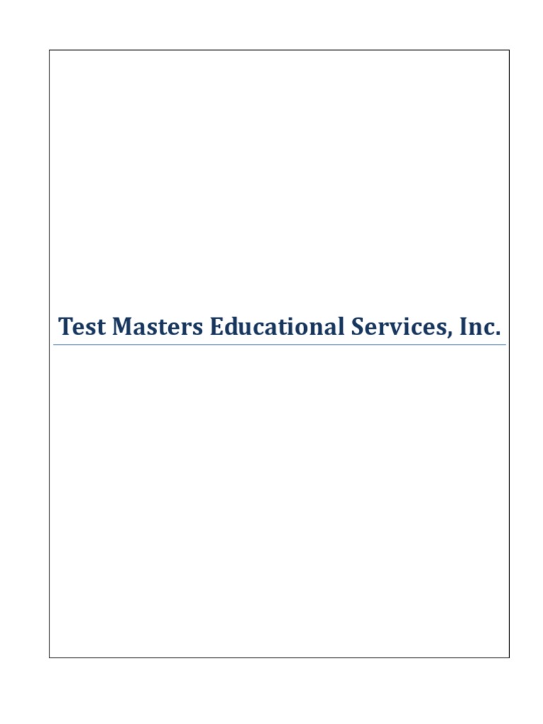 An Overview of Test Masters Educational Services and Their Commitment ...