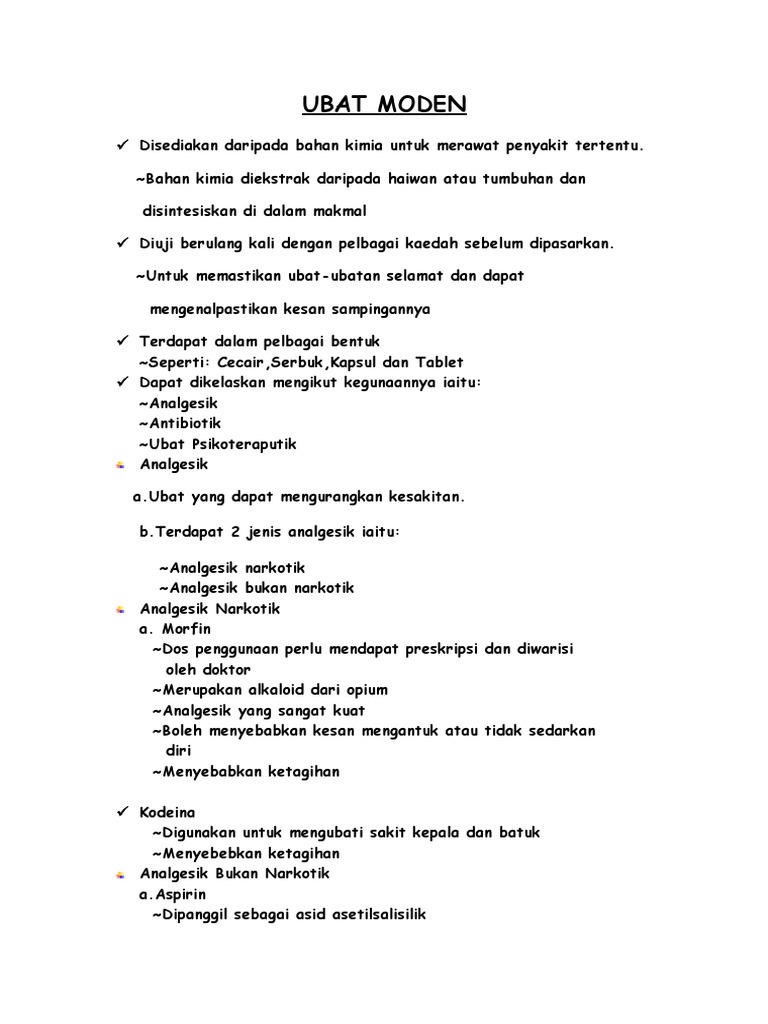 Ubat Moden | PDF
