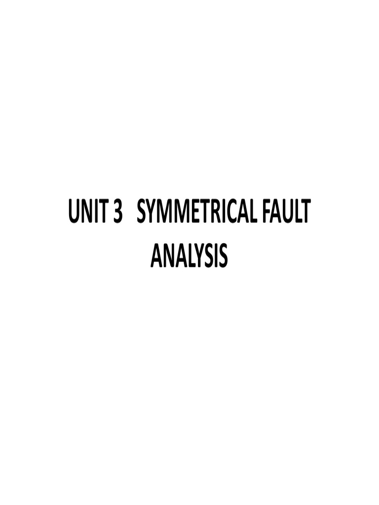Symmetrical Fault Analysis in Power Systems | PDF | Direct Current ...
