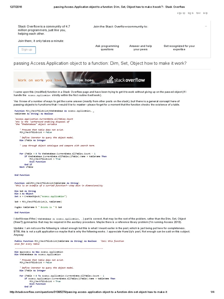 Passing Access | PDF | Subroutine | Information Technology Management