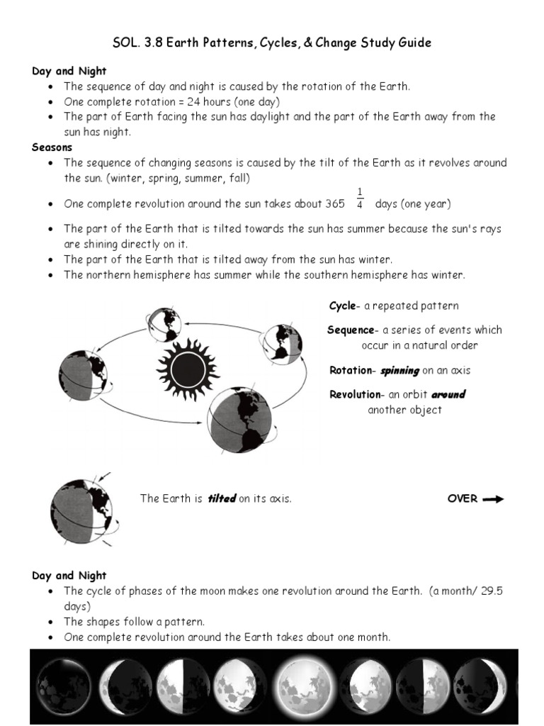 Earth’s Revolution and Seasonal Patterns | PDF | Science & Mathematics