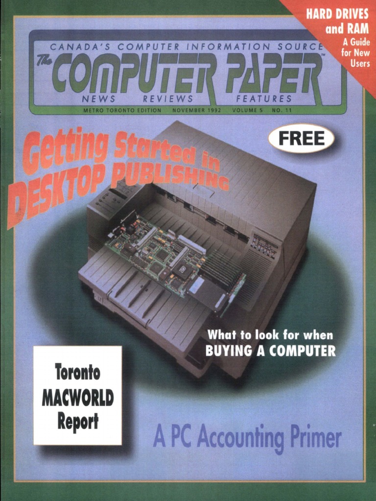 1992-11 The Computer Paper - Ontario Edition PDF | PDF | Microsoft ...