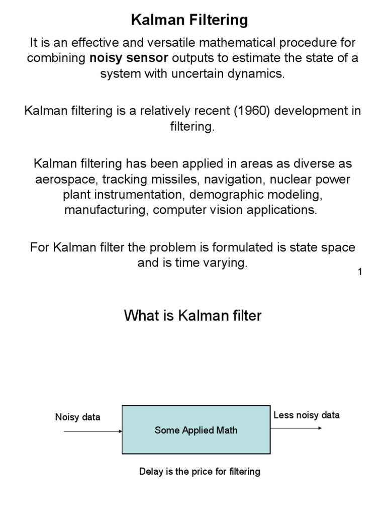 Gps 9 Kalman Filtering | PDF | Kalman Filter | Covariance Matrix