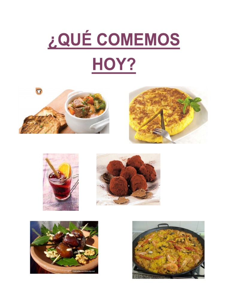 ¿Qué Comemos Hoy? Libro PDF | PDF | Cocina mediterranea | Cocina española
