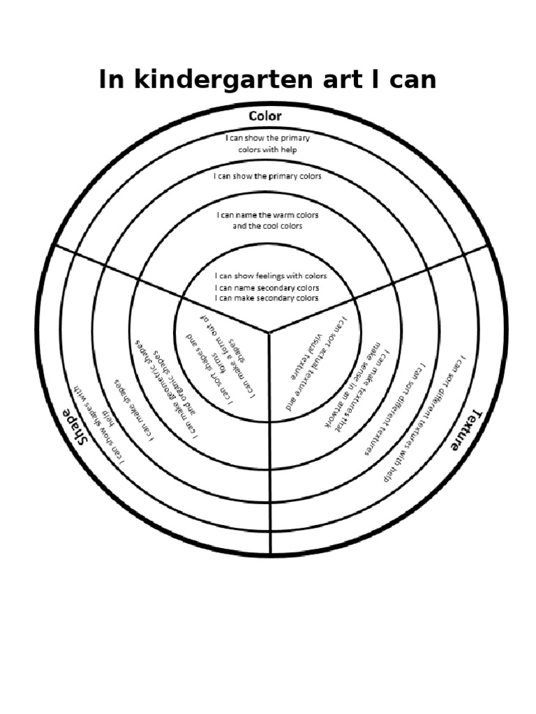 Kindergarten Printable Target | PDF