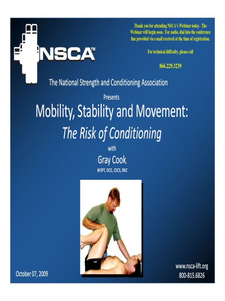 Mobility, Stability and Movement | PDF | Musculoskeletal System | Dance ...