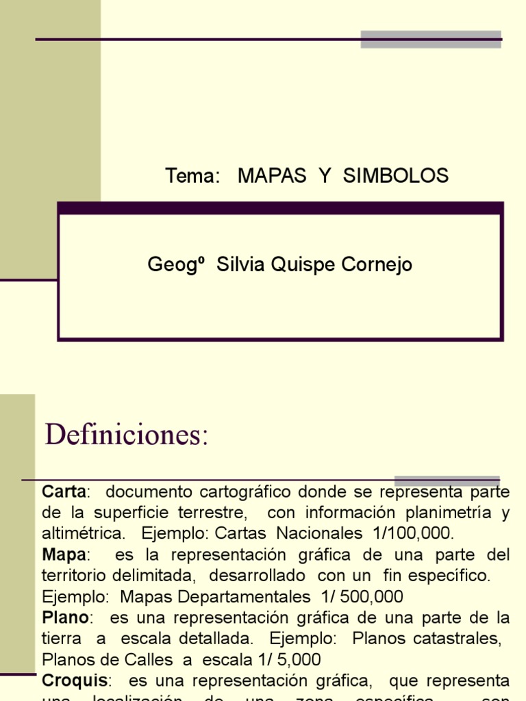 Mapas y Simbología Cartográfica | PDF | Mapa | Cartografía