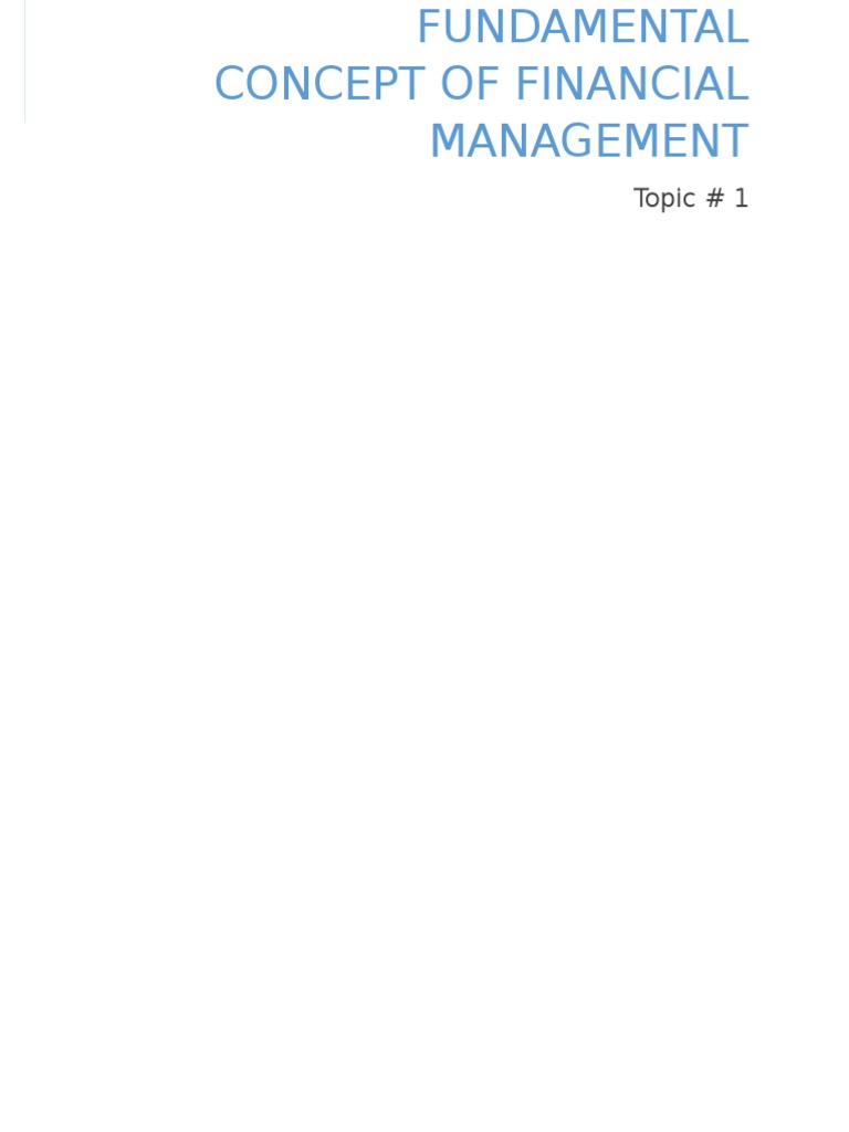 Concepts of Financial Management | PDF