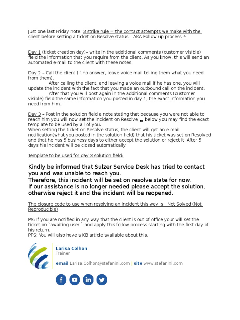 3 Strike Rule | Voicemail | Information Technology