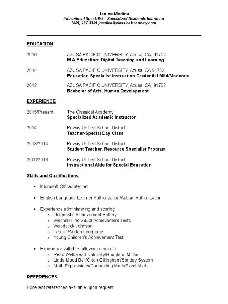 Vita | PDF | Educational Psychology | Cognition