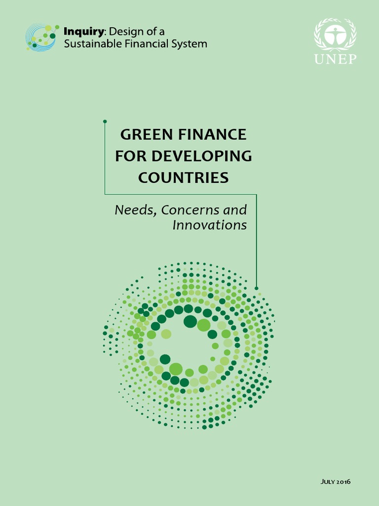 Green Finance For Developing Countries | PDF | Sustainability ...