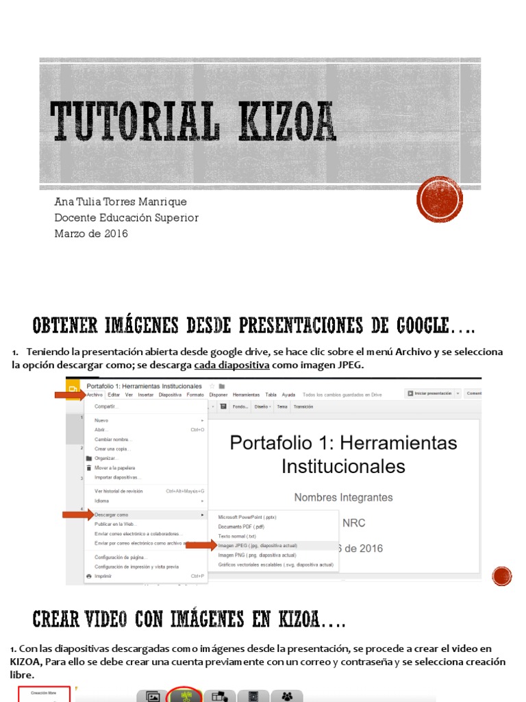 Tutorial Kizoa | PDF | Hipervínculo | Blog