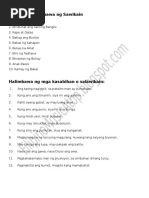 Mga Halimbawa NG Palaisipan | PDF