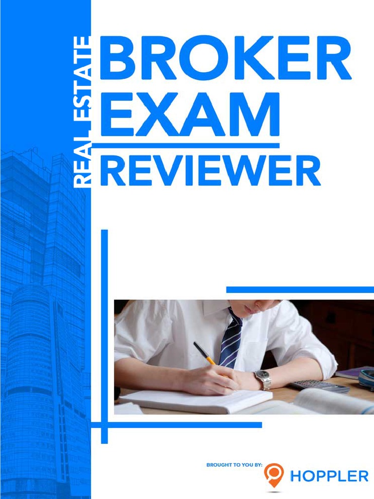 Hoppler's Real Estate Broker Exam Reviewer | PDF