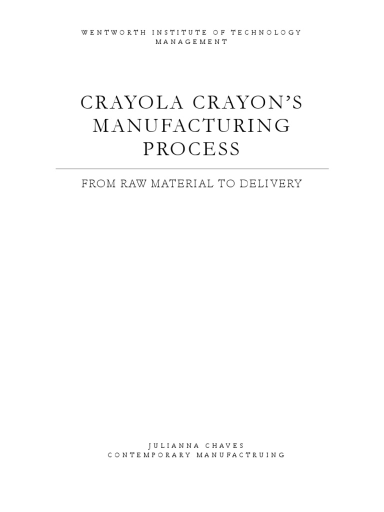 Crayon Report | PDF | Packaging And Labeling | Wax