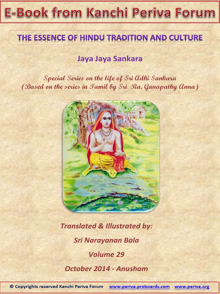 Sri Sankara Charitham-Sri Ra Ganapathy Anna | PDF | Indian Religions ...