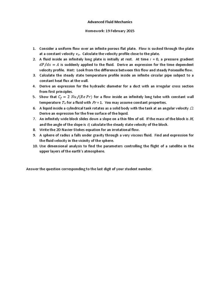 Advanced Fluid Mechanics | PDF | Science & Mathematics