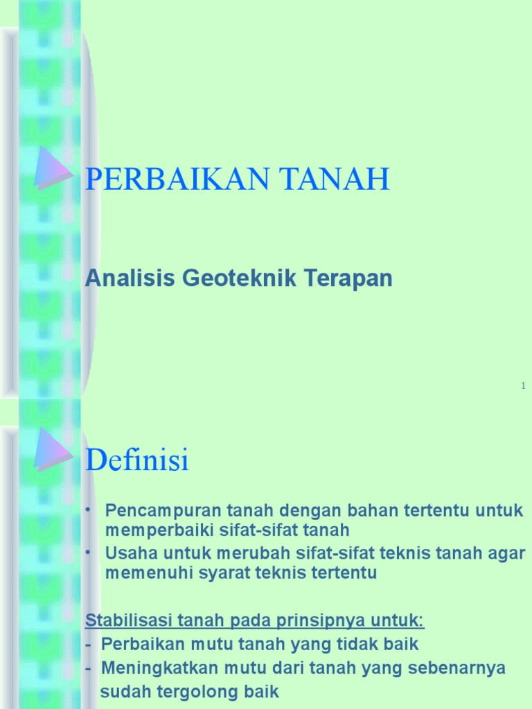 Metode Perbaikan Tanah dan Tekniknya | PDF