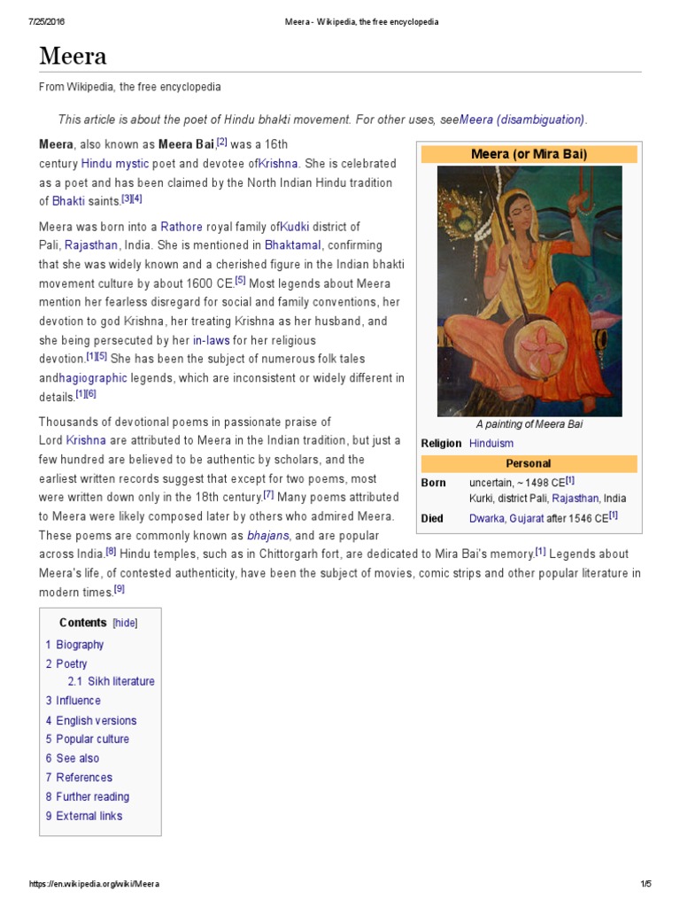 Meera | PDF | Indian Religions | Jainism