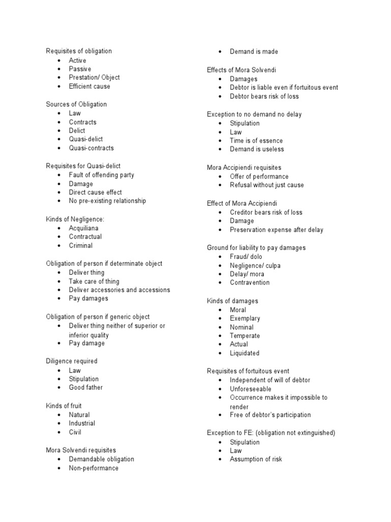 Requisites of Obligation | Partnership | Law Of Agency