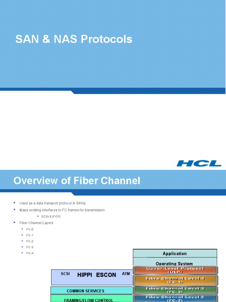 SAN & NAS Protocols.ppt | Internet Protocol Suite | Transmission ...