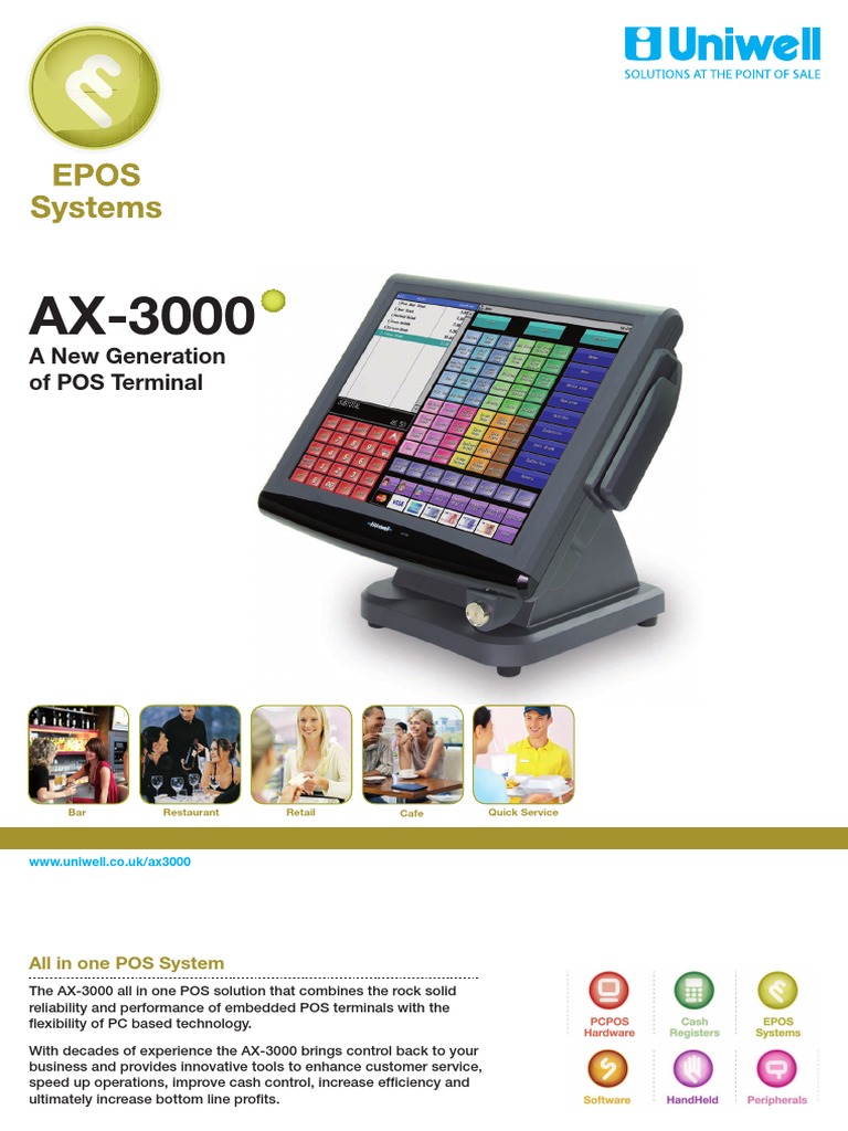 Ax 3000 | PDF | Point Of Sale | Embedded System