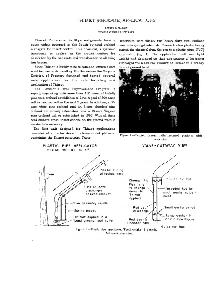 Thimet Phorate Applications | PDF