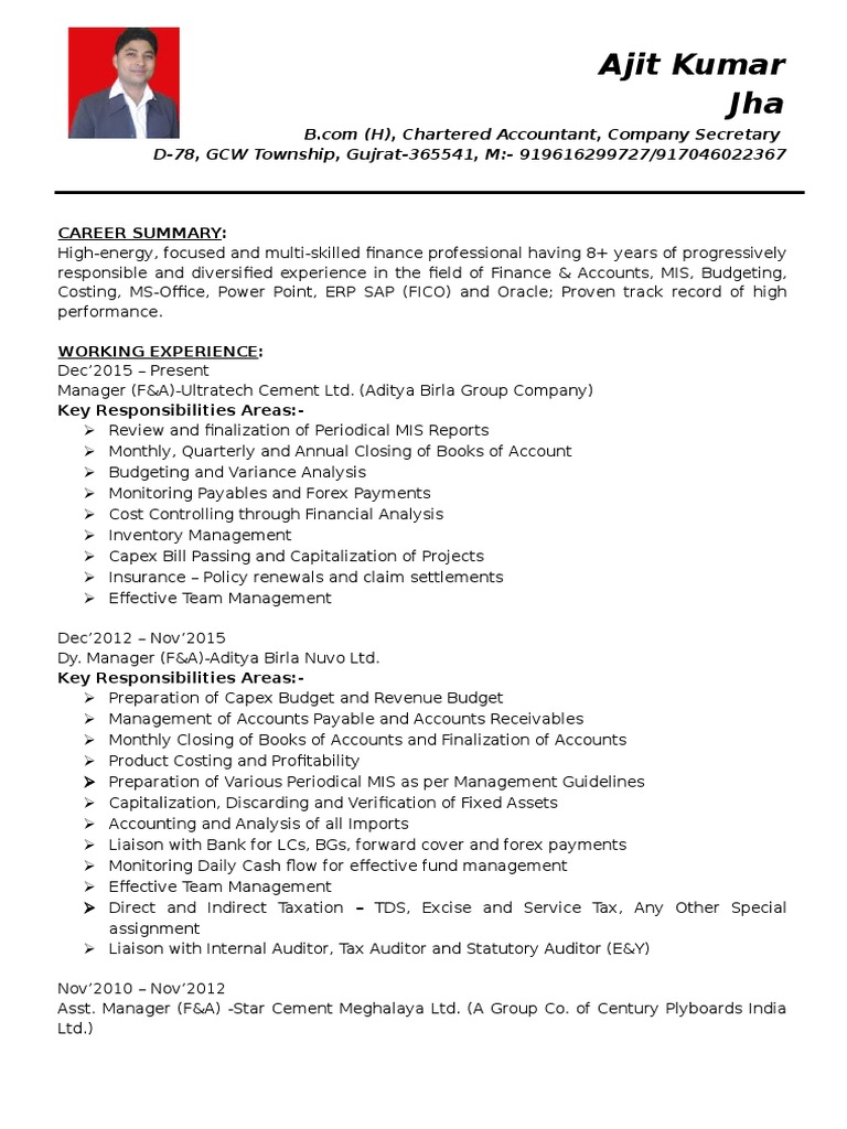 Ajit Kumar Jha | PDF | Accounting | Budget