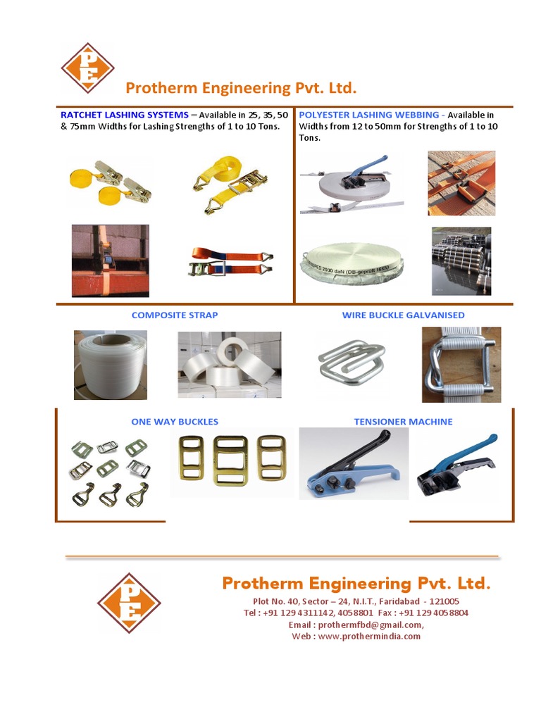 Ratchet Lashing Materials | PDF | Technology & Engineering