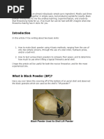 Black Powder Cheat Sheet | PDF | Gunpowder | Nature