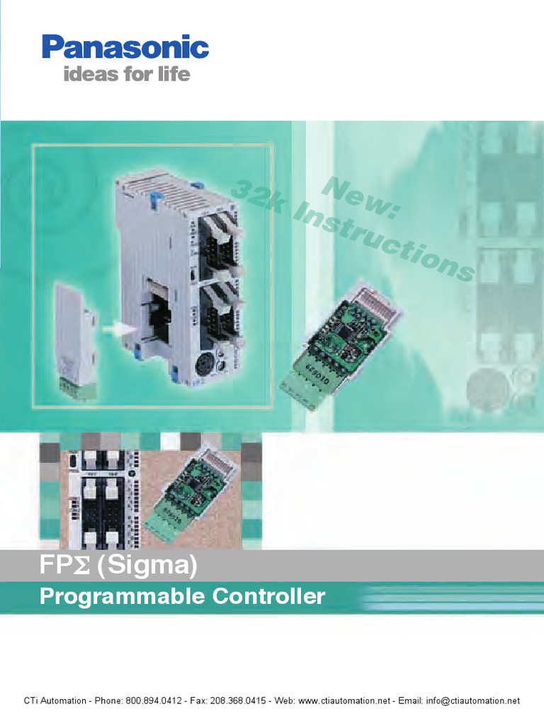 Aromat NAIS PLC FP Sigma PDF | PDF | Programmable Logic Controller | Port (Computer Networking)