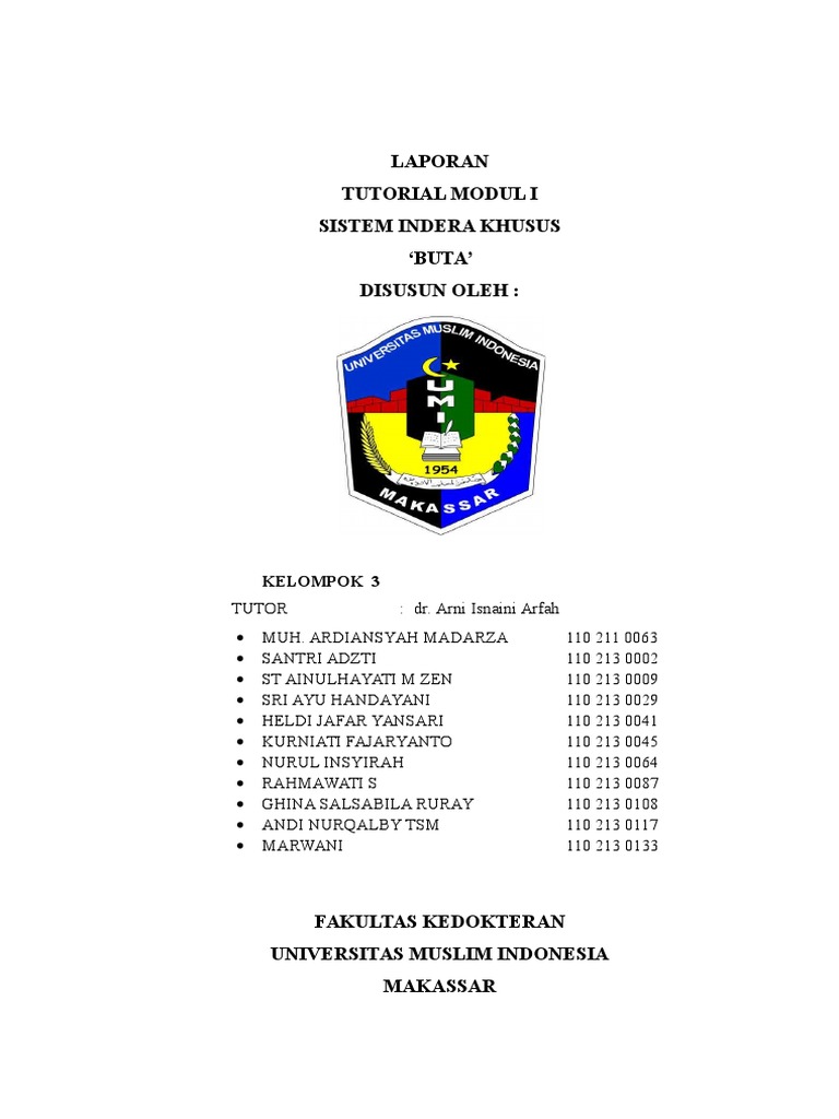 Laporan PBL Kel 3 MATA | PDF