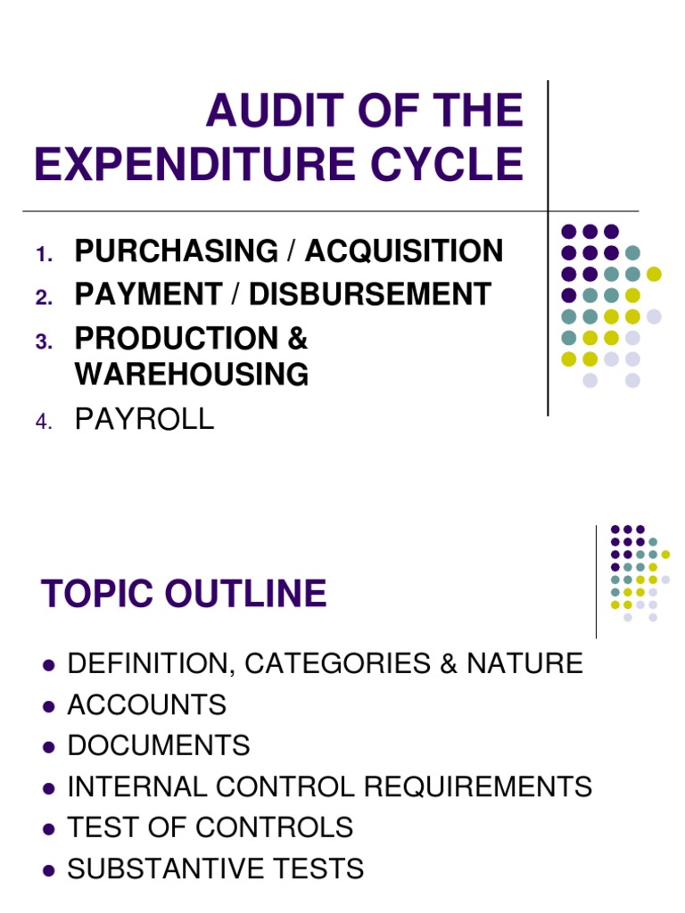 5 - Audit of Purchasing Disbursement Cycle | PDF | Accounts Payable ...