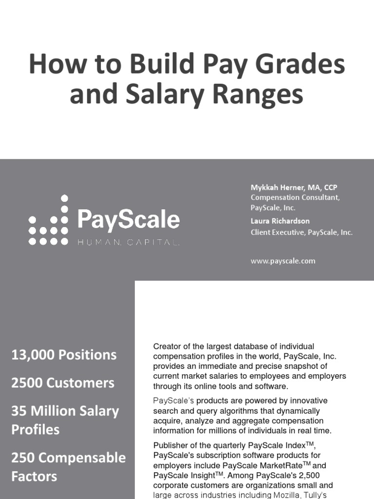 2013 How To Build Pay Grades and Salary Ranges PDF | PDF