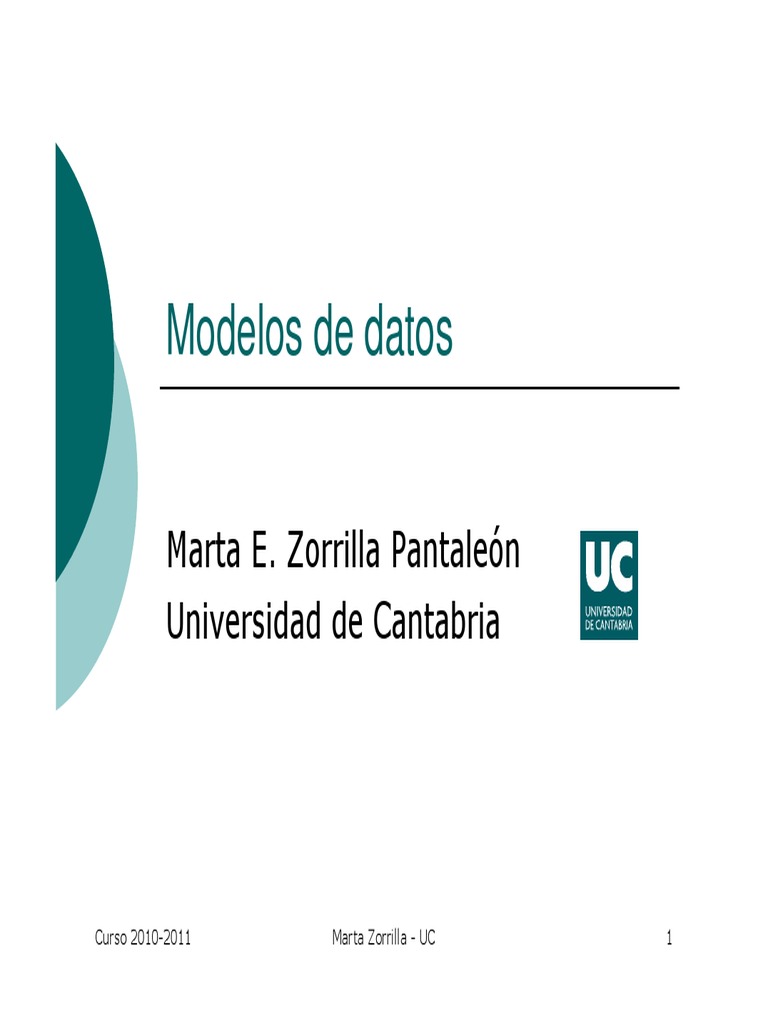 02 - Modelos de Datos ER-UML-relacional PDF | PDF | Modelo relacional ...