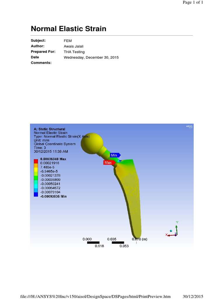 Normal Elastic Strain | PDF