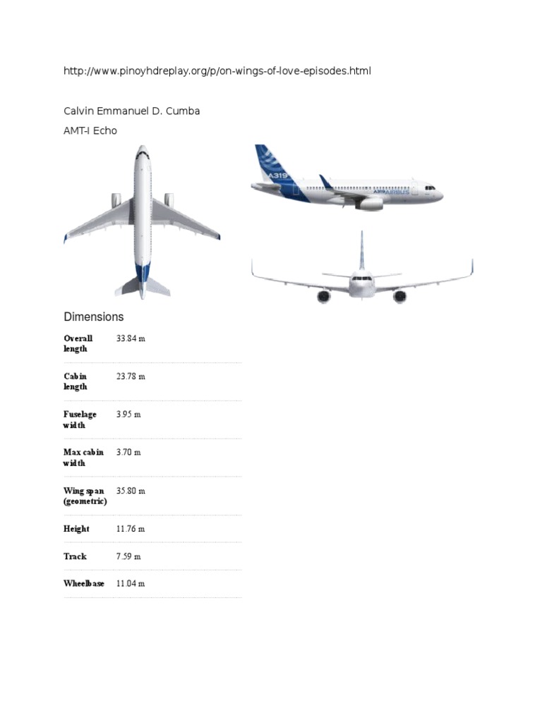 Dimensions: Overall Length Cabin Length Fuselage Width Max Cabin Width ...
