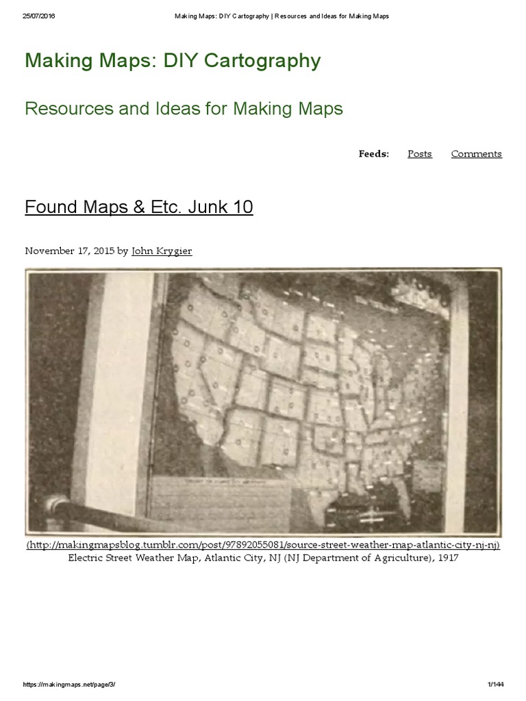 DIY Cartography Resources and Ideas | PDF | Cartography | Map