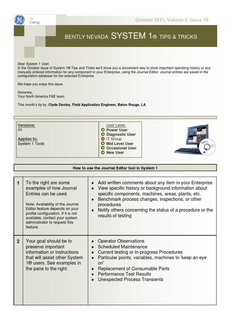 System 1: Bently Nevada | PDF | Computing | Software